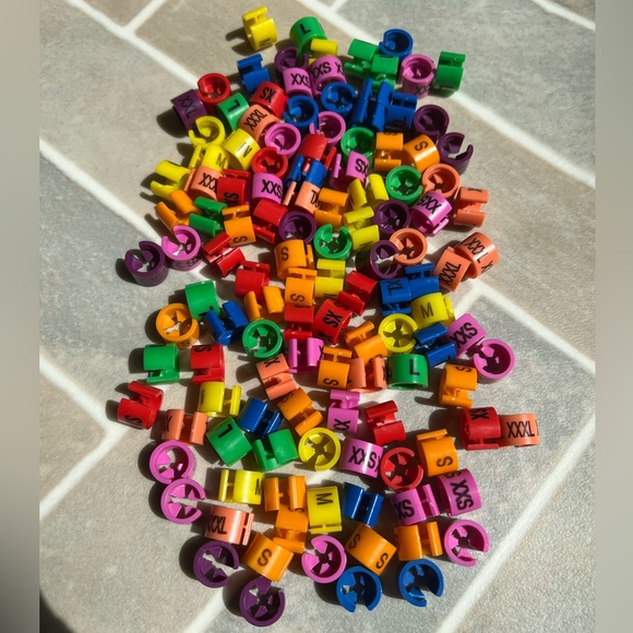 Storage & Organization | 315 Bundle Of 124 Size Tags For Hangers | Poshmark